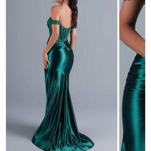 PromGirl | Dresses | Beautiful Emerald Green Prom Dress That Was Bought ...